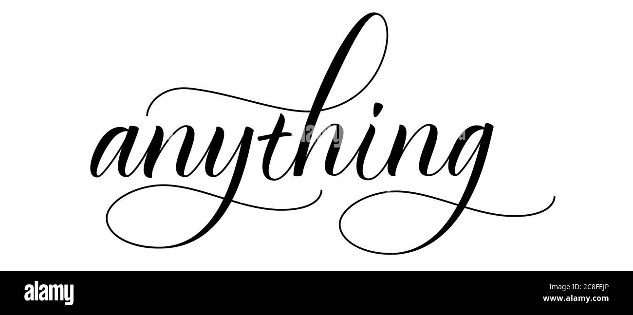Anything word Stock Vector Images - Alamy