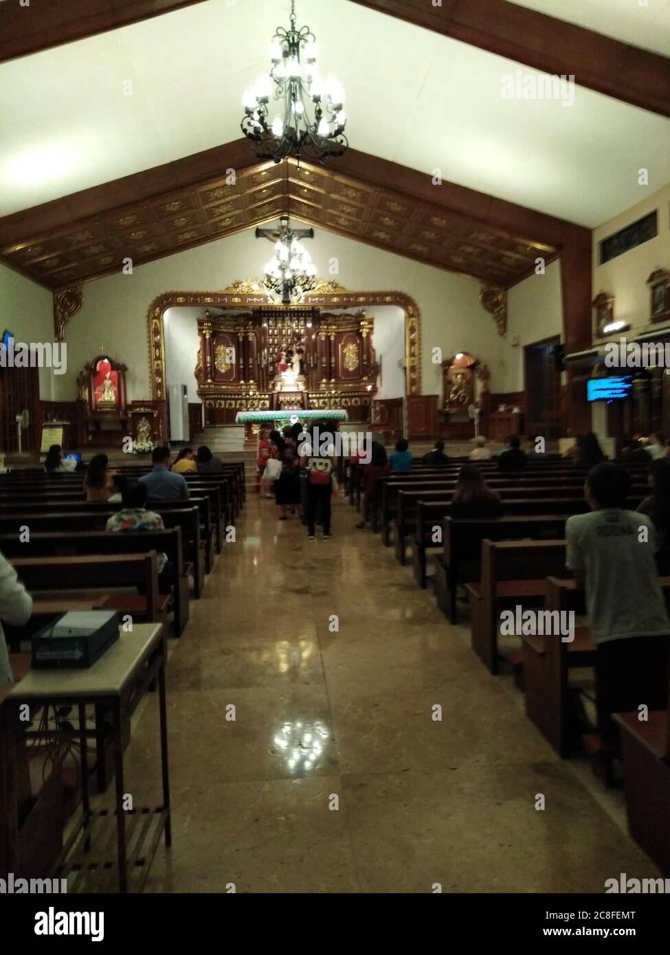 QUEZON CITY, PHILIPPINES - Oct 11, 2018: St John Paull II Parish ...
