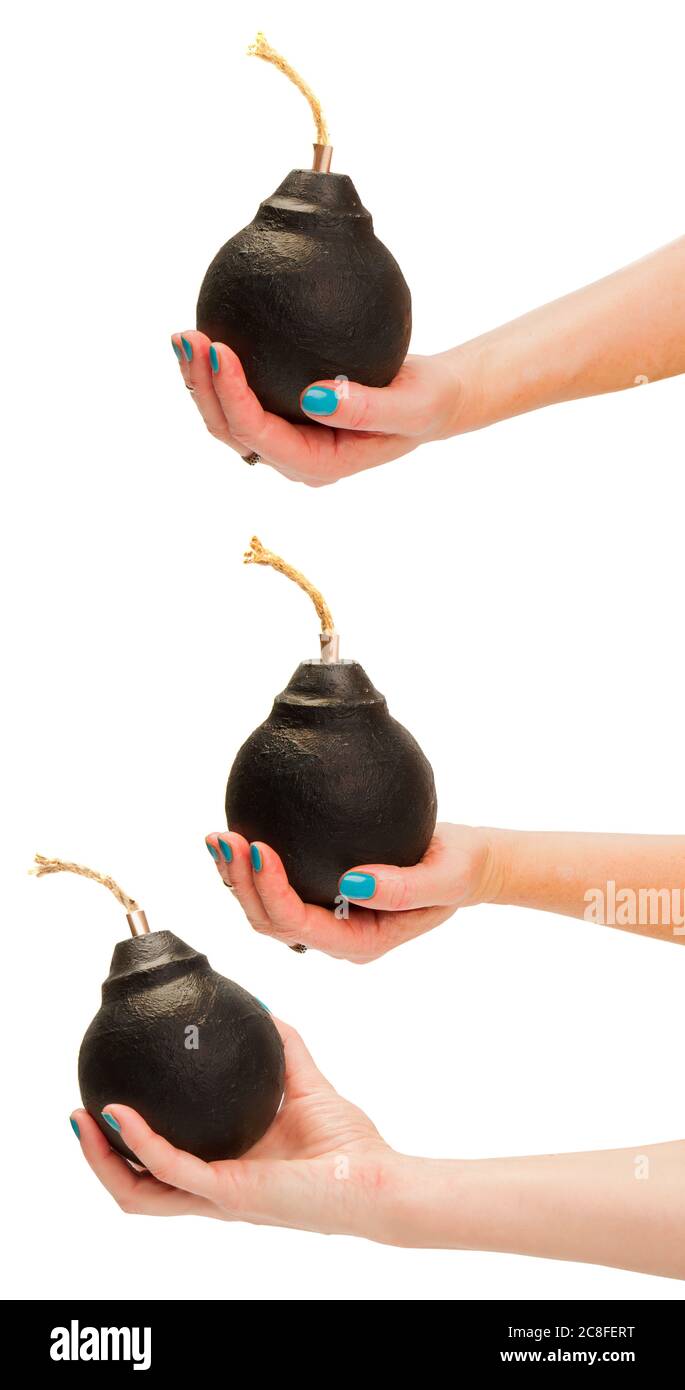 female hand bomb Stock Photo - Alamy