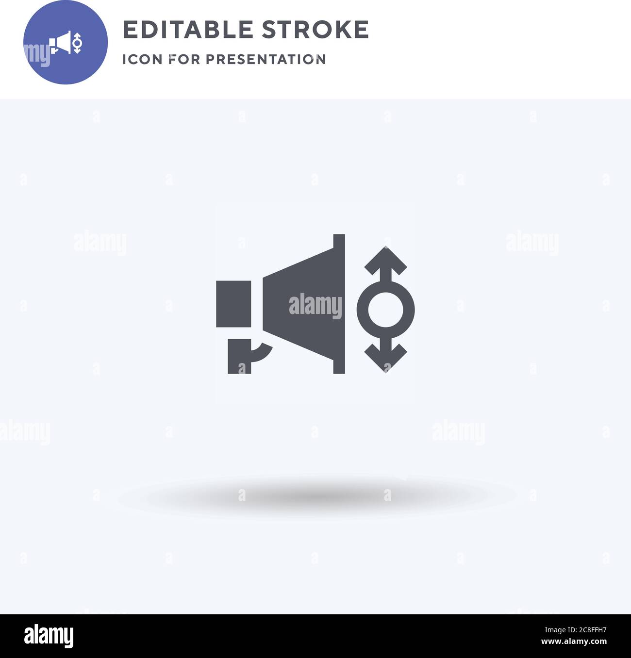 Shout icon vector, filled flat sign, solid pictogram isolated on white ...