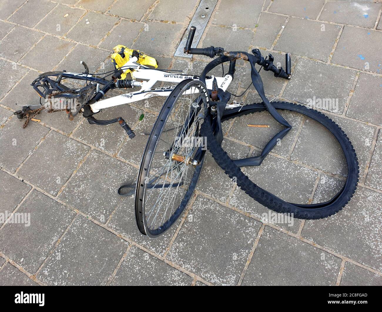 destroyed bicycle, Germany Stock Photo - Alamy