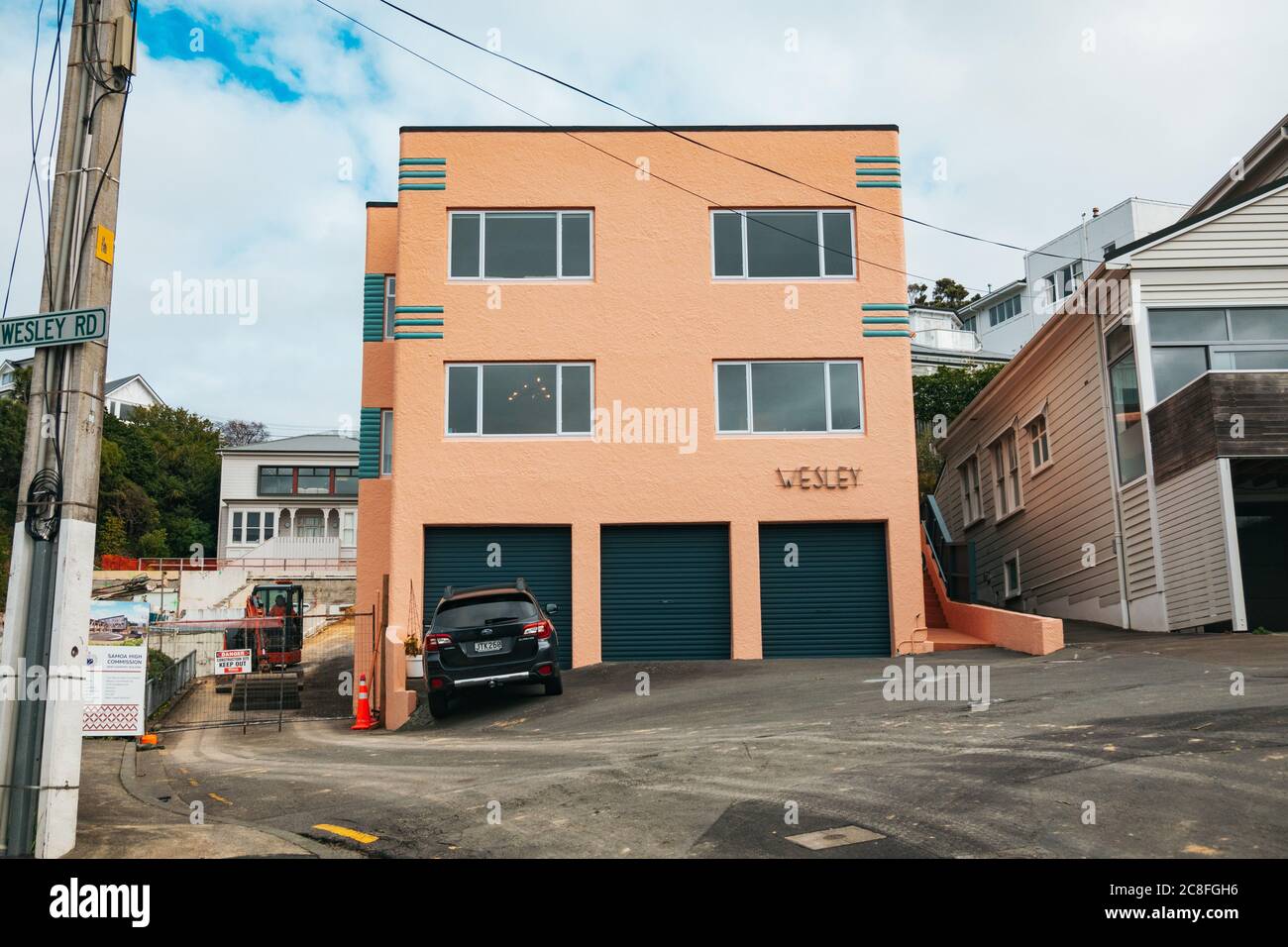 Wesley, a 1930s art deco apartment building on Wesley Road in ...