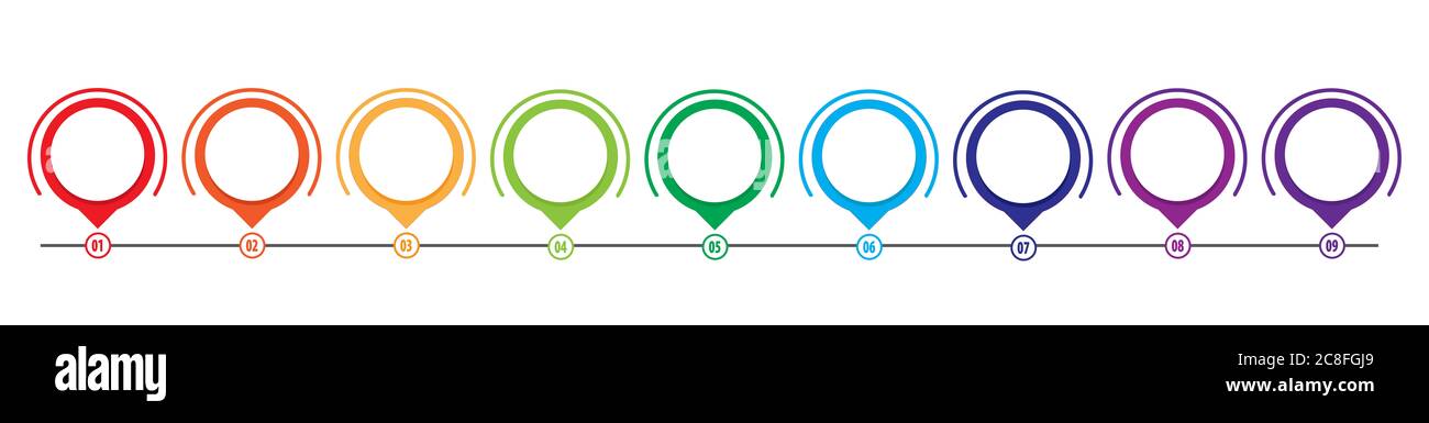 9 step infographic hi-res stock photography and images - Alamy