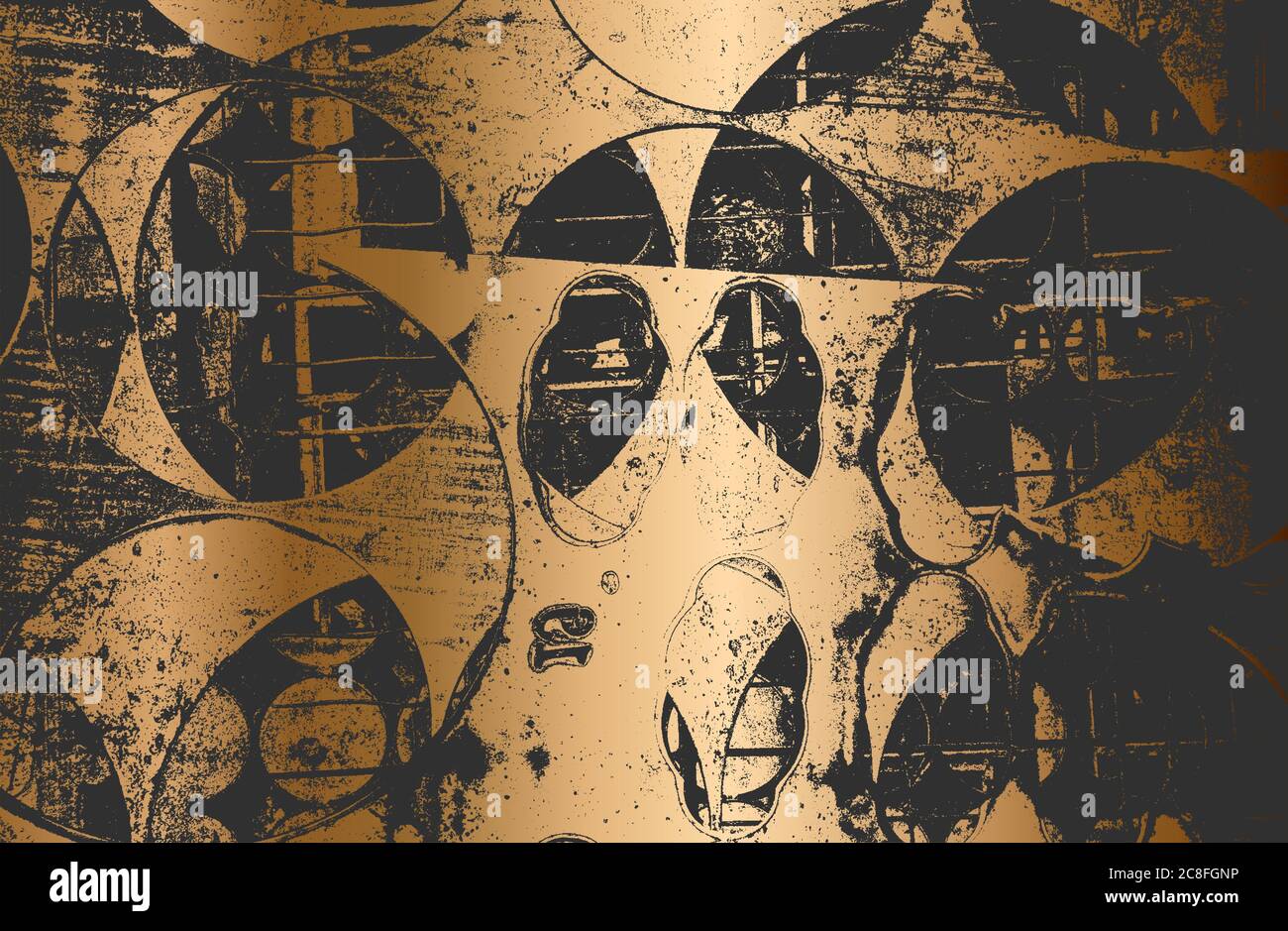 Luxury black metal gradient background with distressed metal plate ...