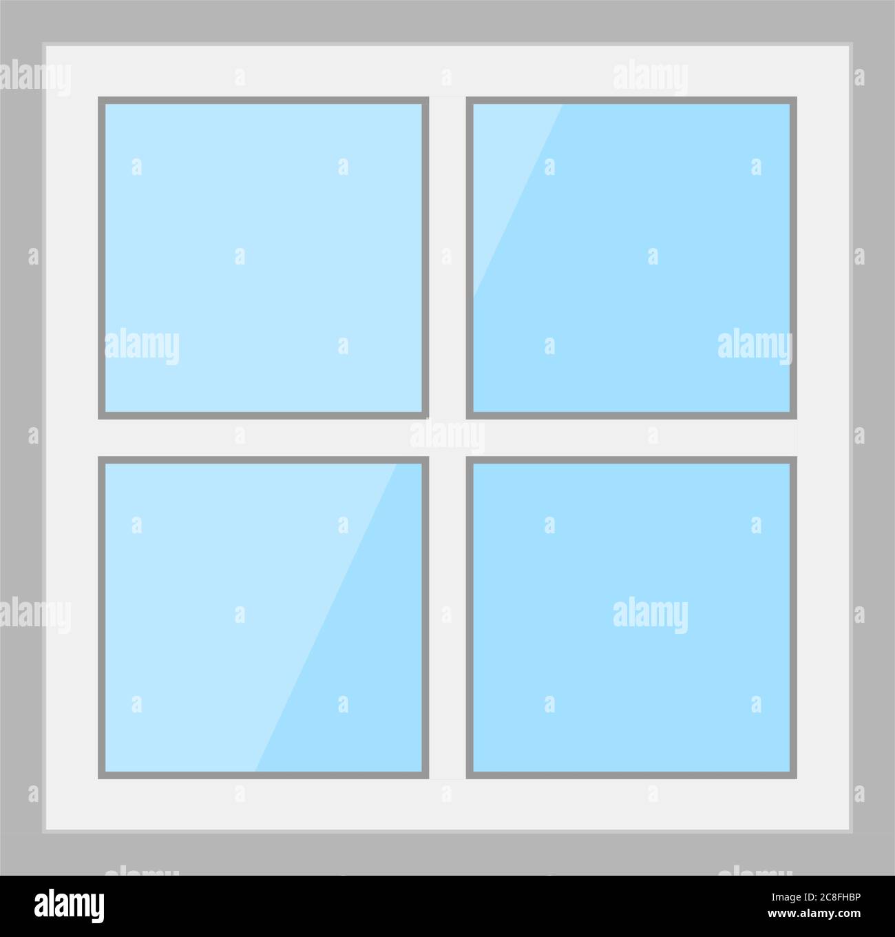 White window frame isolated on white background Stock Vector Image ...