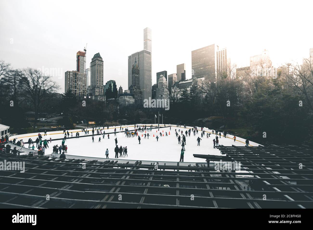 Ice Ground in Central Park - New York Stock Photo - Alamy
