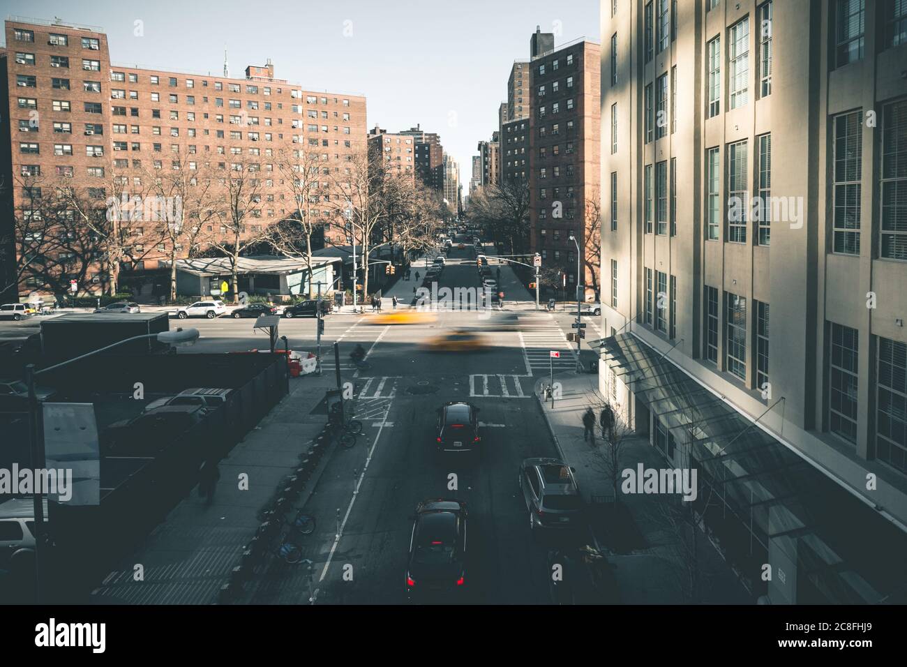 Train crossing state street hi-res stock photography and images - Alamy