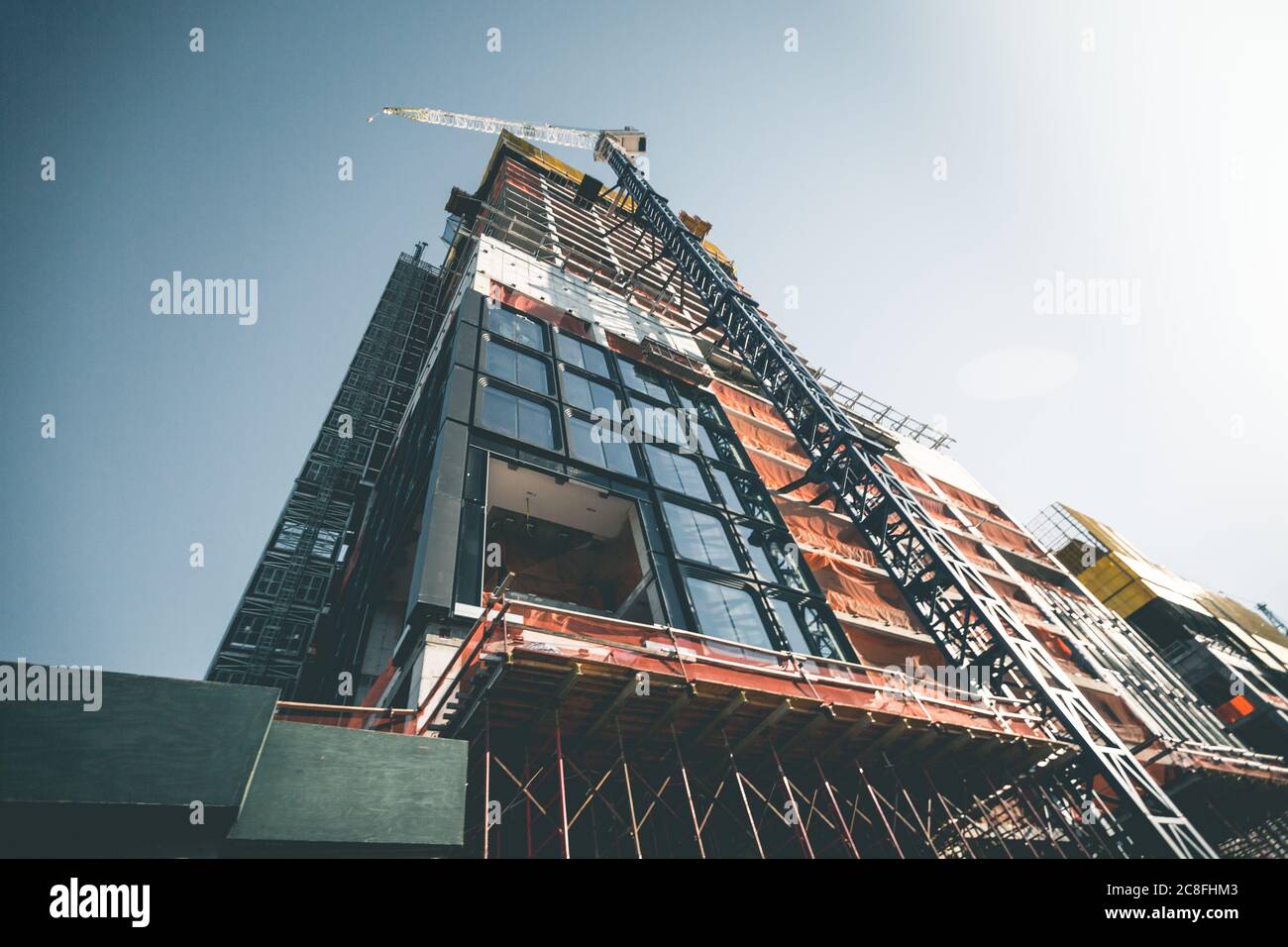 Skyscraper Construction in - New York Stock Photo - Alamy