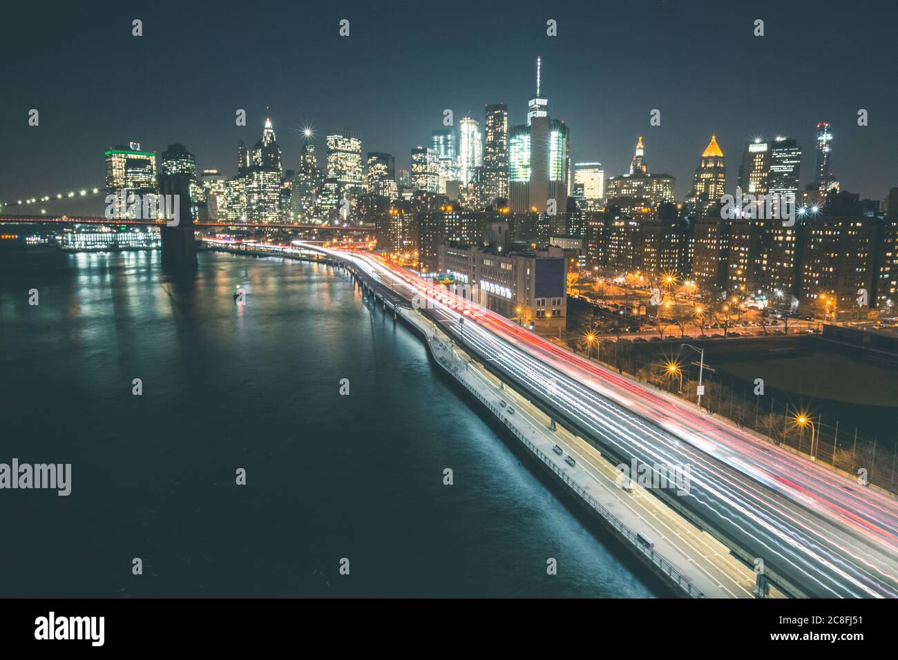Manhattan new york city freeway hi-res stock photography and images - Alamy