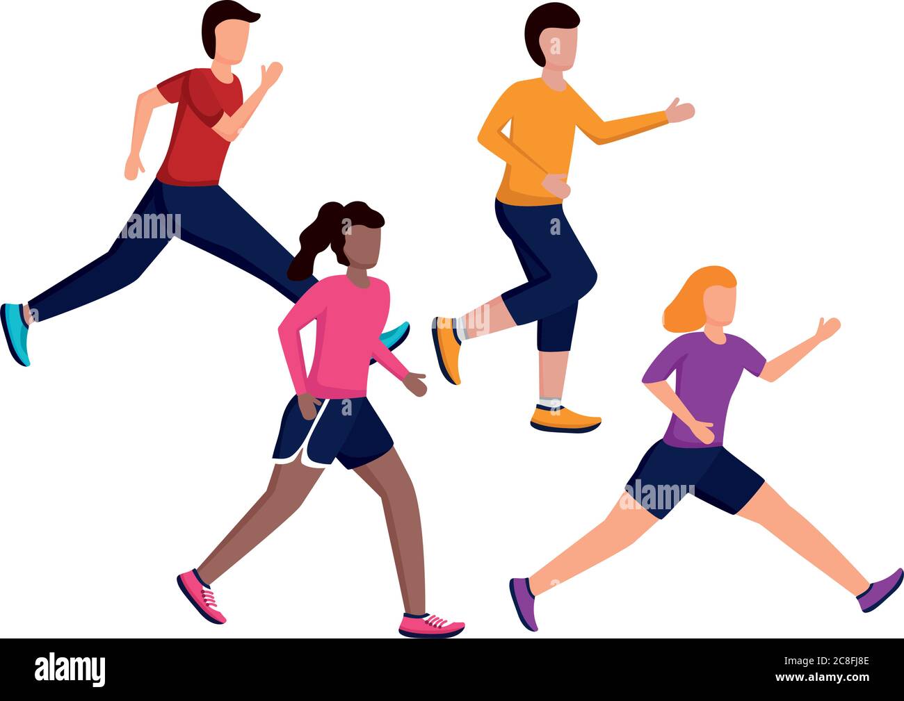Professional athletes running Stock Vector Images - Alamy