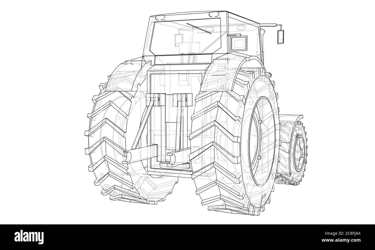 Farm Tractor Concept Stock Photo - Alamy