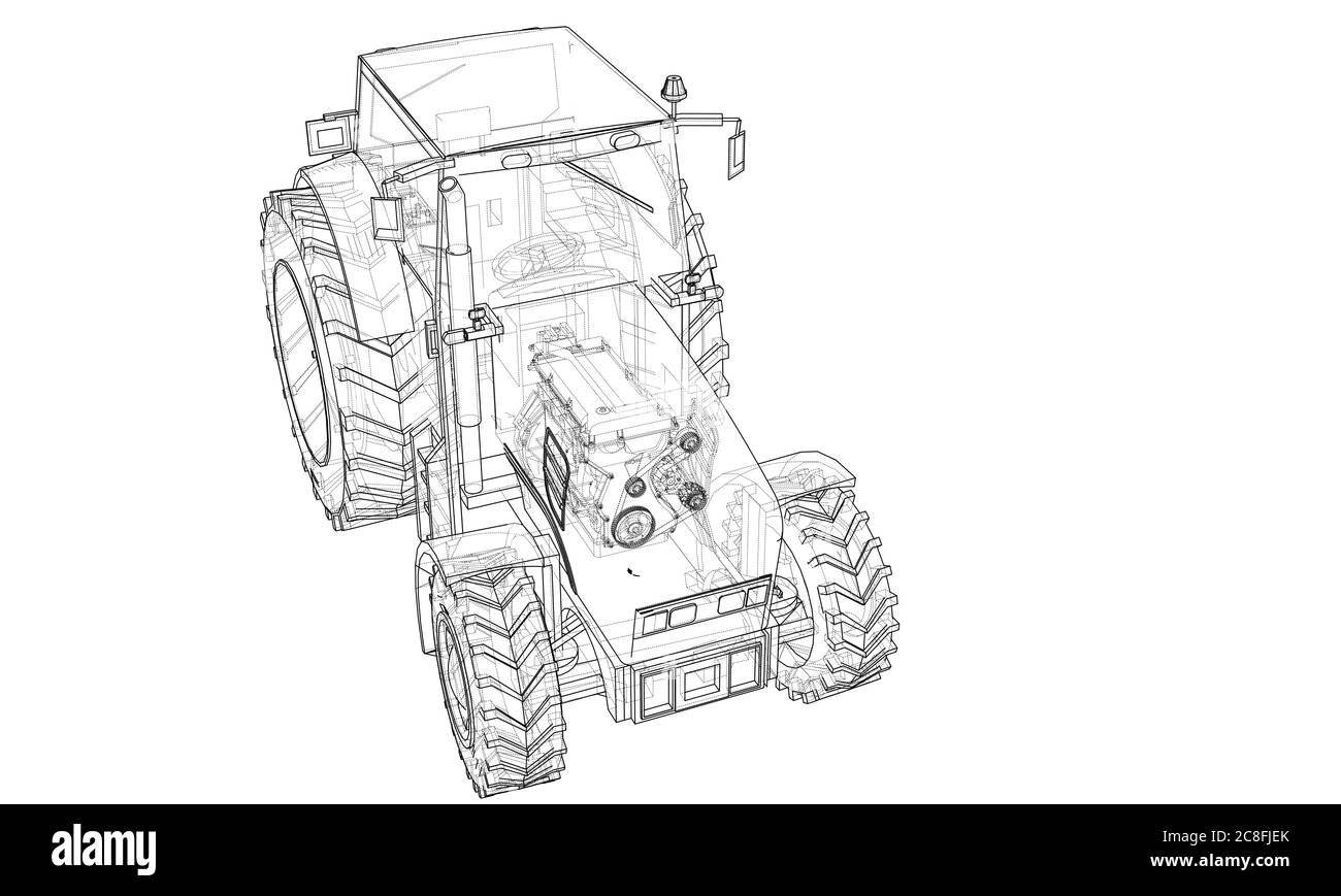 Farm Tractor Concept Stock Photo - Alamy