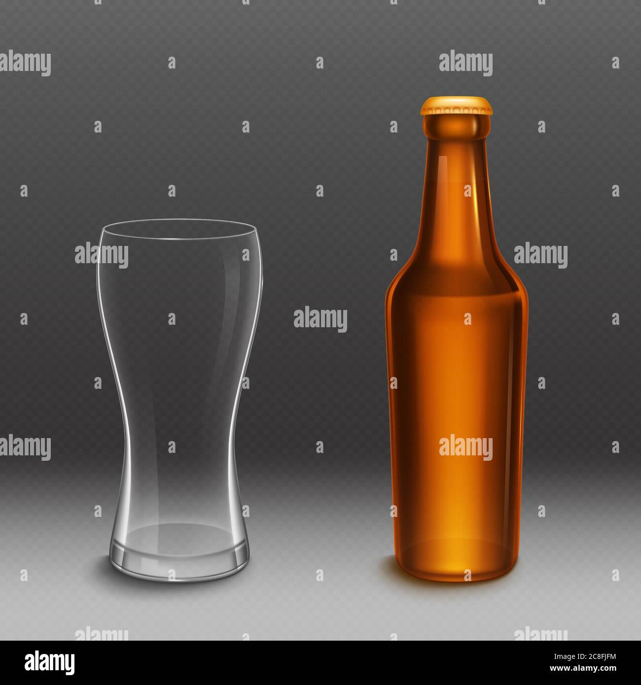 Pint glass empty Stock Vector Images - Alamy