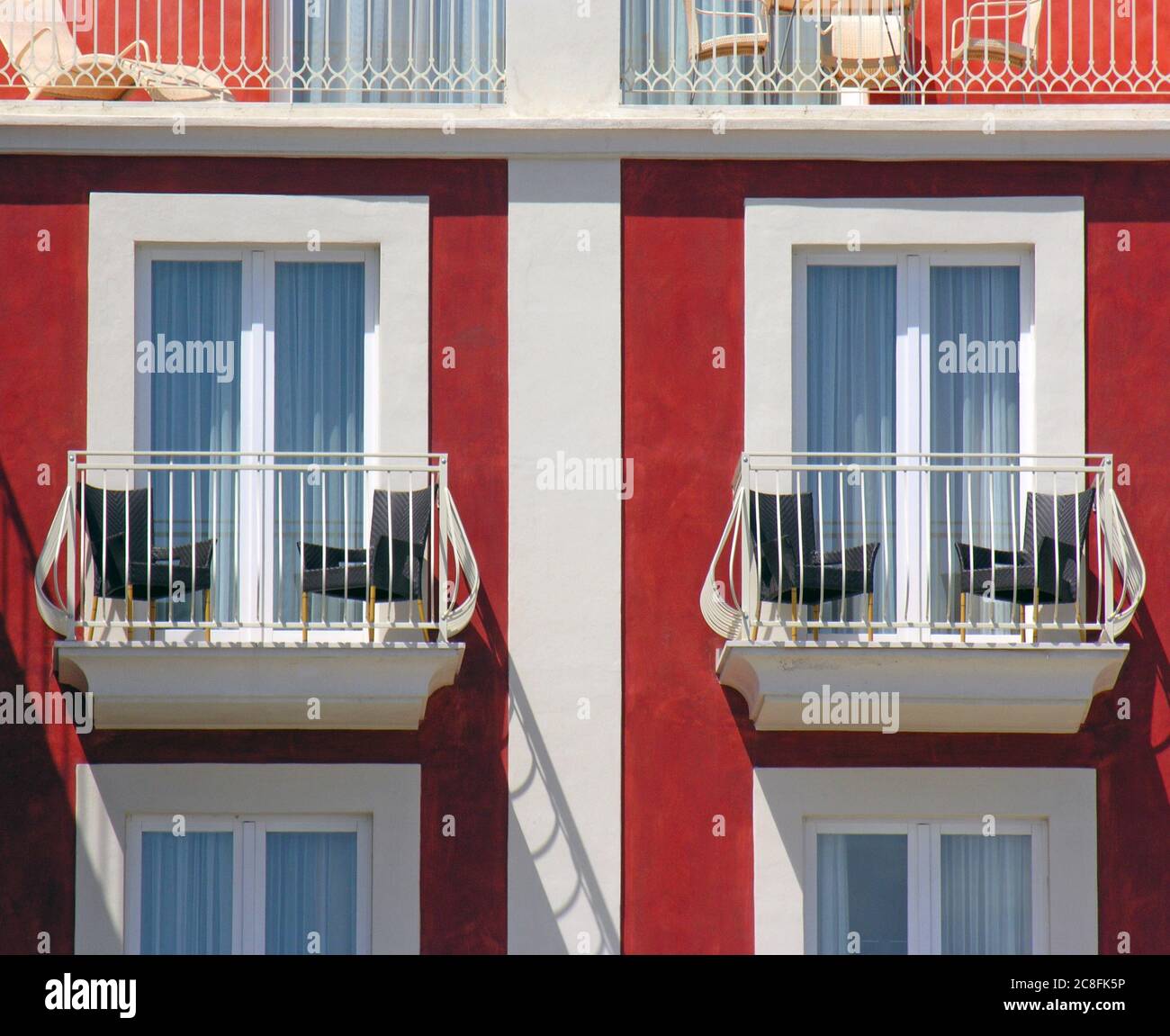 Typical southern European, Mediterranean balconies Stock Photo - Alamy