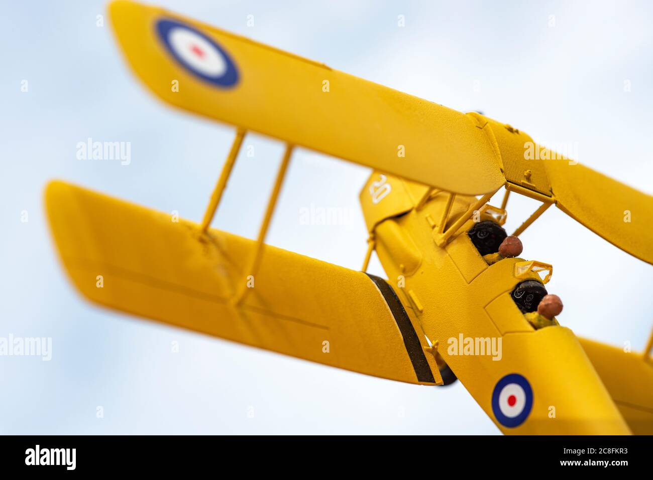 1/72 scale Tiger Moth plastic model aircraft Stock Photo - Alamy