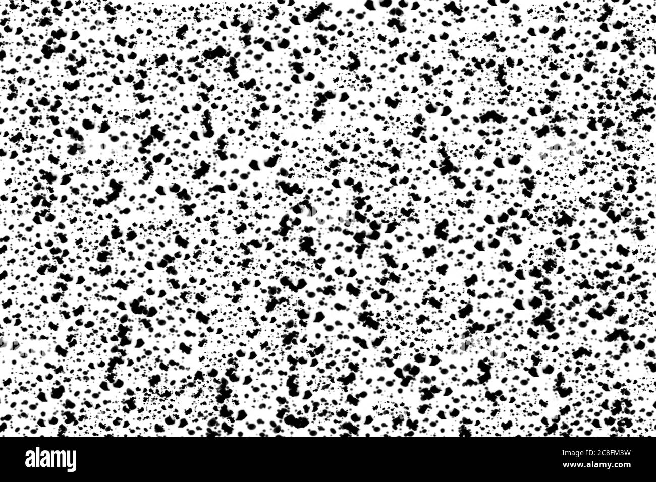 Black white mottled grunge background texture, dalmatian pattern for ...