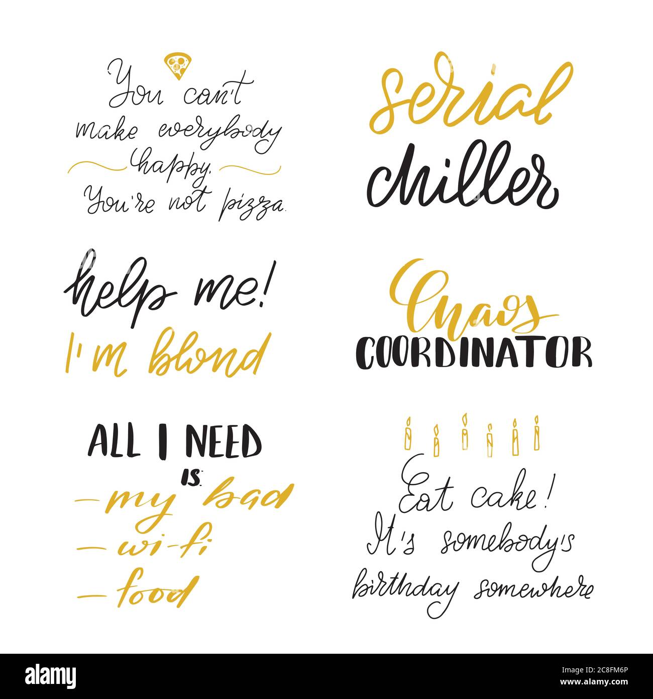 Vector calligraphy illustration isolated on white background Stock ...