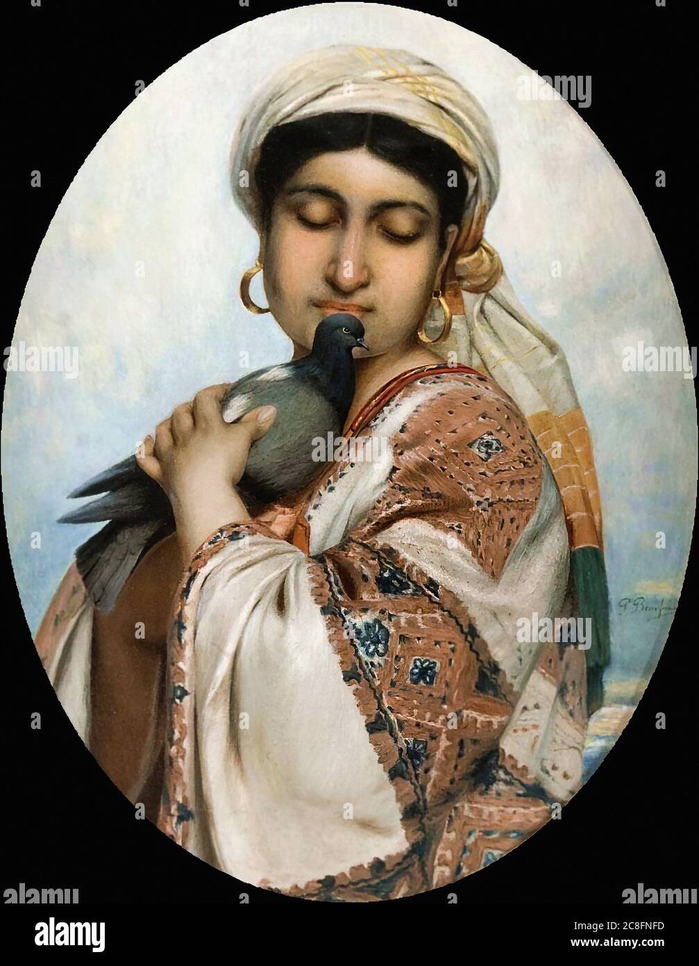 Beaufaux Polydore - La Belle Orientale Et Son Messager - Belgian School ...