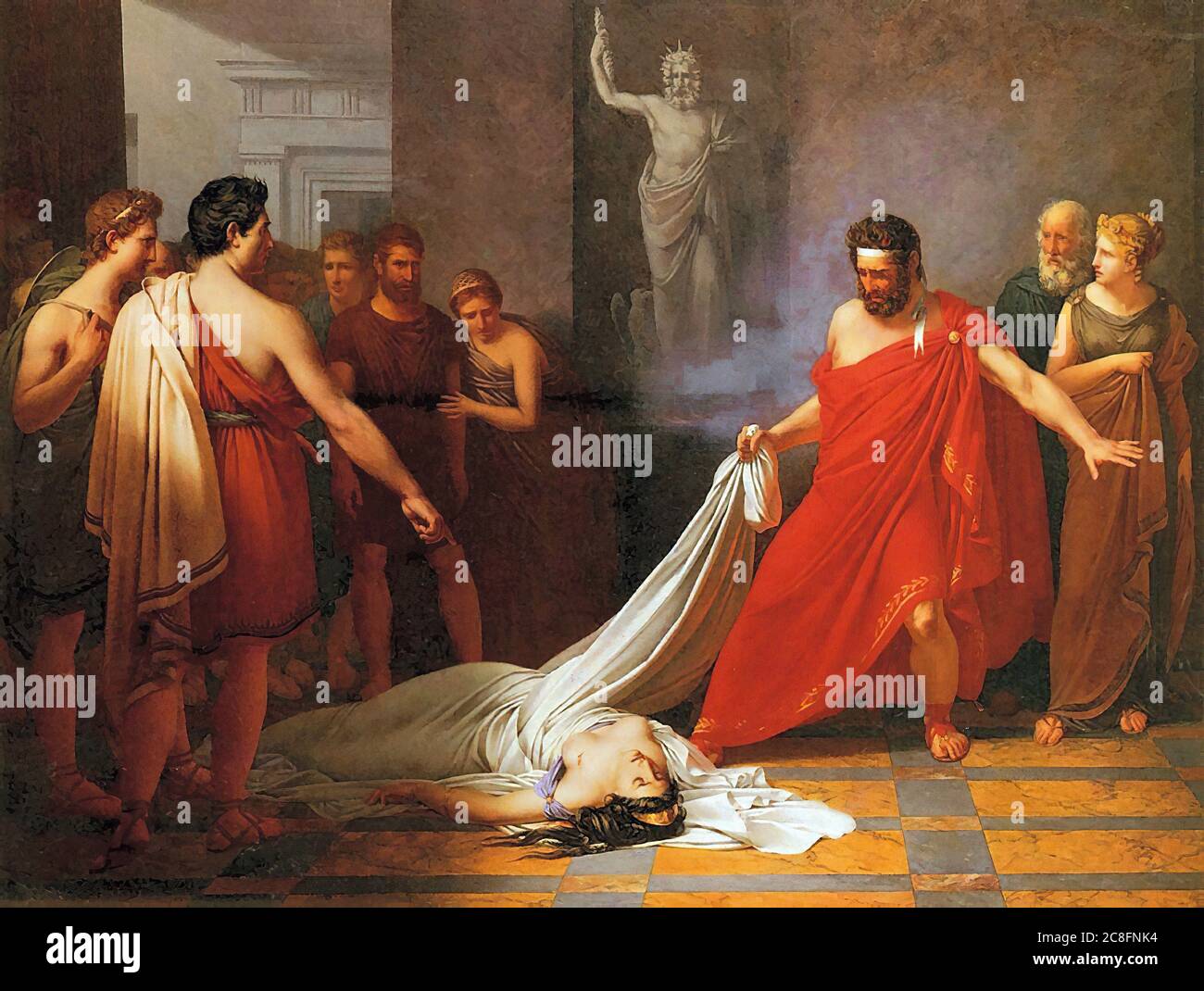 Berghe Charles Auguste Van Den - Egisthe Believing He Has Found the ...