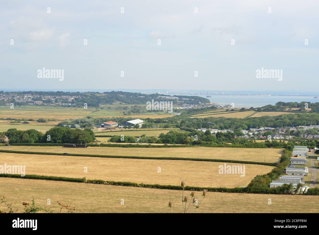 Bembridge down on the isle of Wight Stock Photo - Alamy
