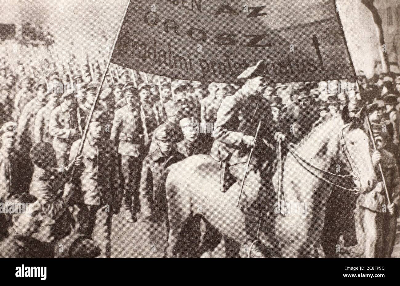 Russian detachment of the Hungarian Red Army in 1919 Stock Photo - Alamy