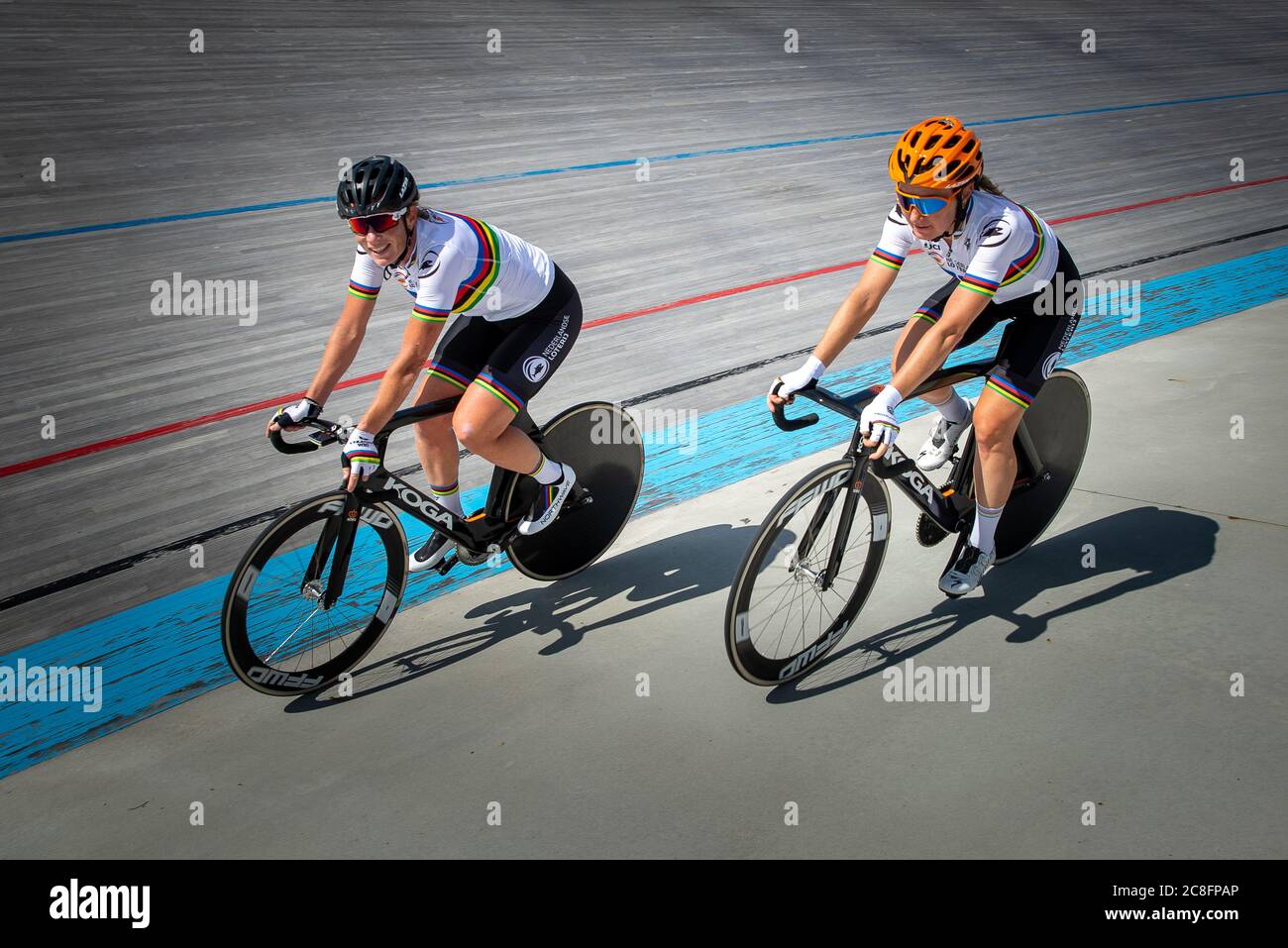 ASSEN, NETHERLANDS - JULY 23: Kirsten Wild, Amy Pieters of track ...