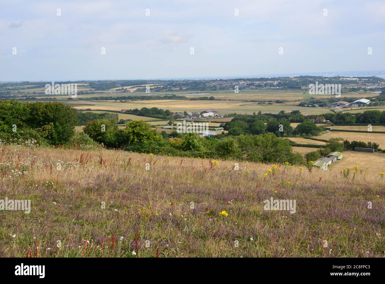 Bembridge down on the isle of Wight Stock Photo - Alamy