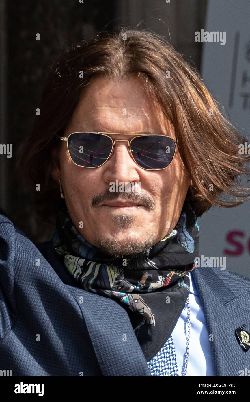 London, UK - 24 July 2020 Johnny Depp attends libel trial against the ...
