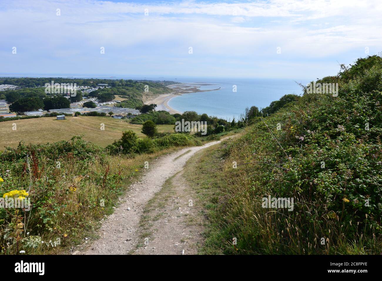 Bembridge down on the isle of Wight Stock Photo - Alamy