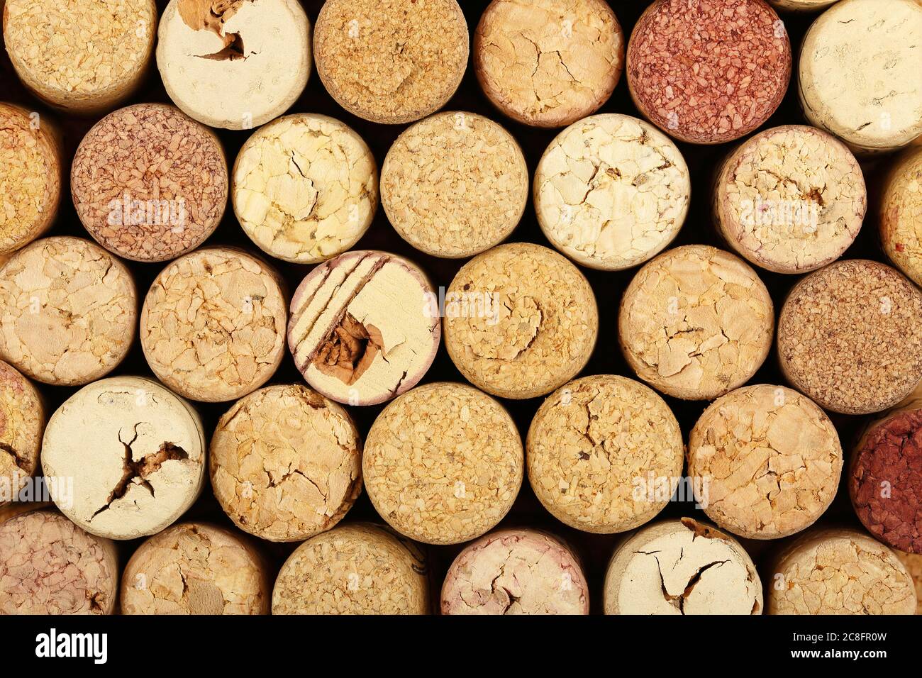 many used wine corks for background use Stock Photo - Alamy
