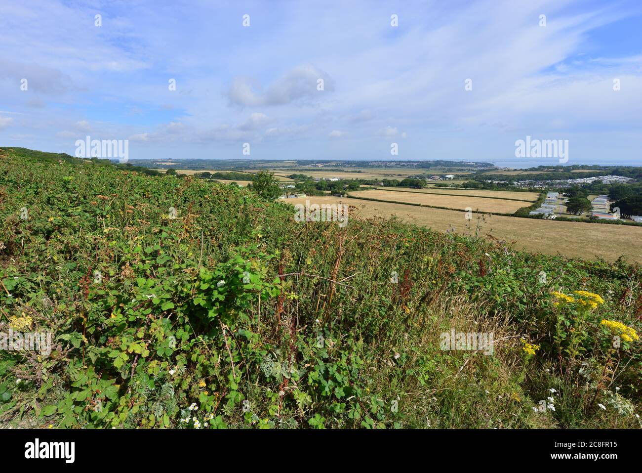 Bembridge down on the isle of Wight Stock Photo - Alamy