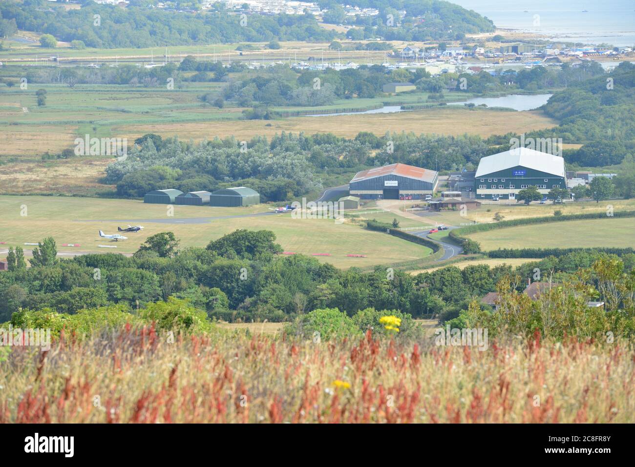 Bembridge down on the isle of Wight Stock Photo - Alamy
