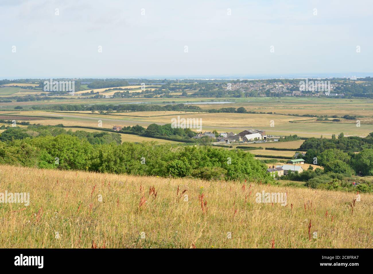 Bembridge down on the isle of Wight Stock Photo - Alamy