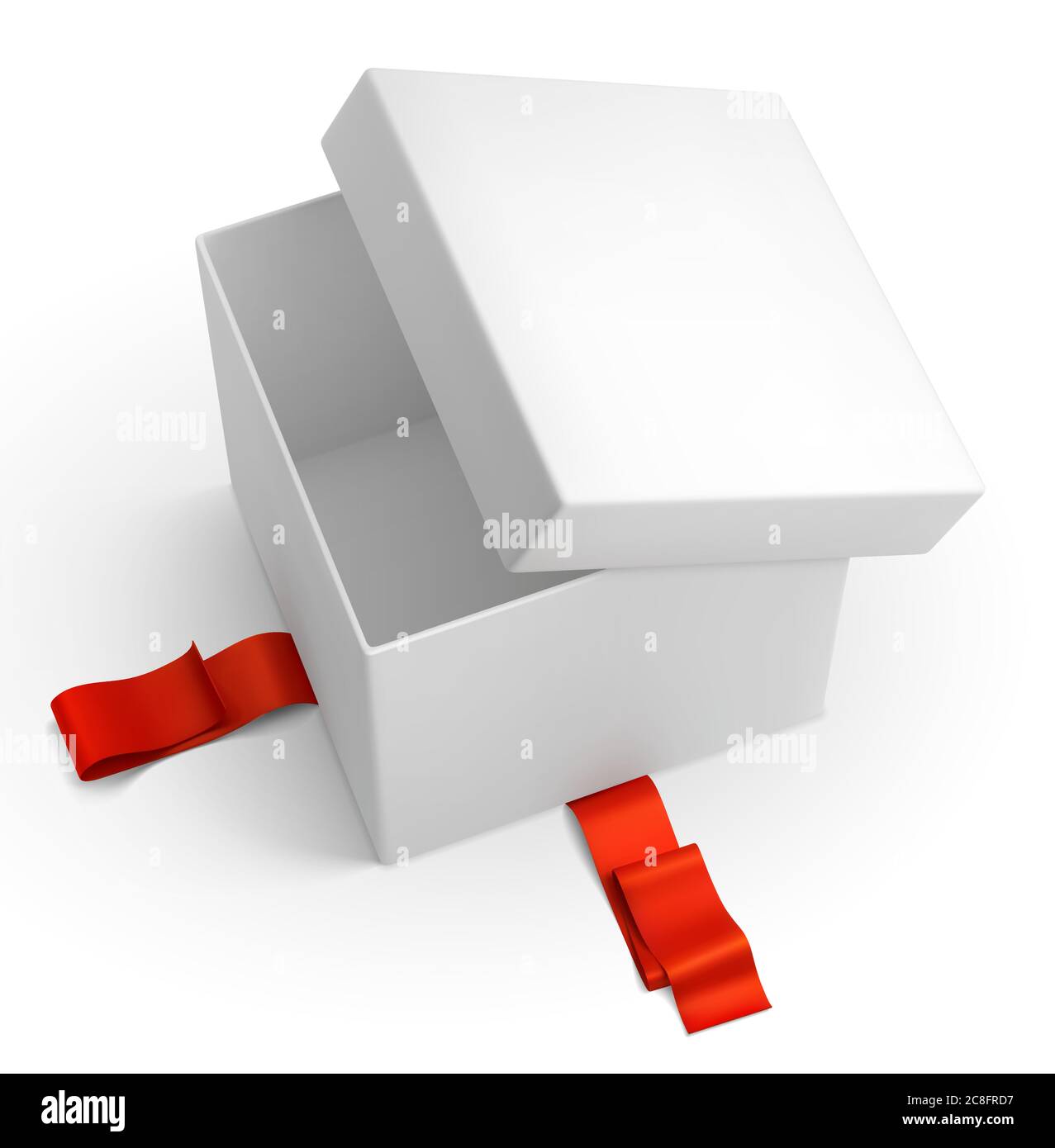 Open realistic gift box Stock Vector Images - Alamy