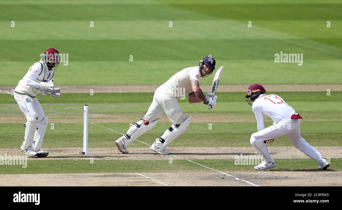 England's Ben Stokes batting during day one of the Third Test at ...