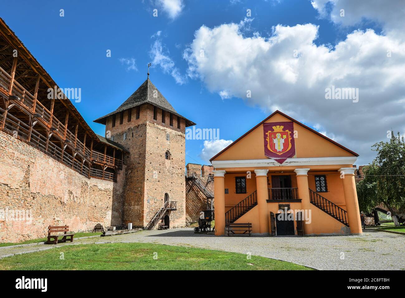 Lutsk, Ukraine - August 8, 2017: Ancient Lutsk High Castle, also known ...