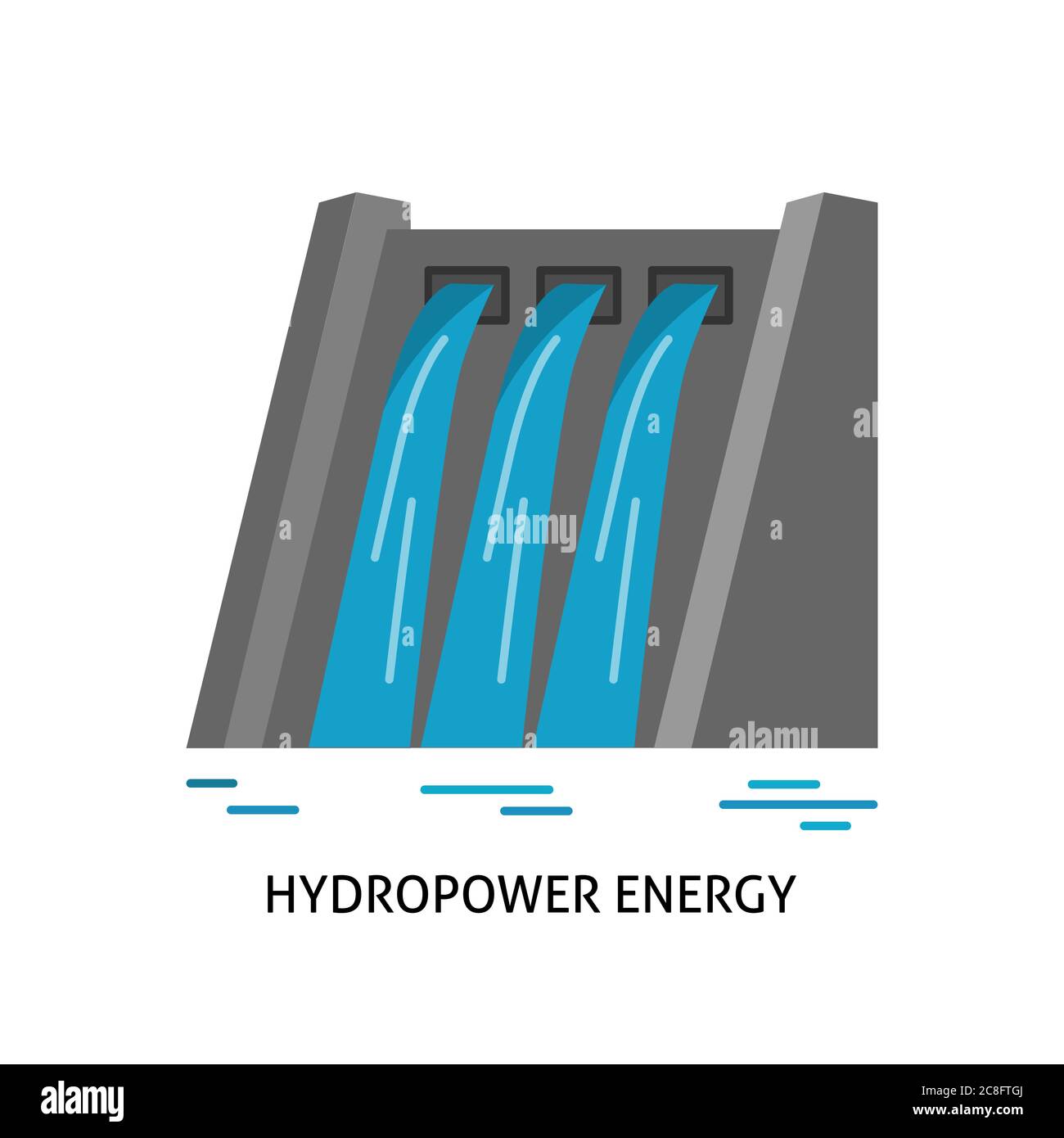Hydroelectric dam isolated icon vector hi-res stock photography and ...