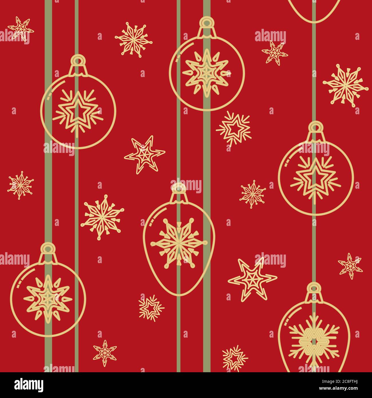 Christmas balls string Stock Vector Images - Alamy