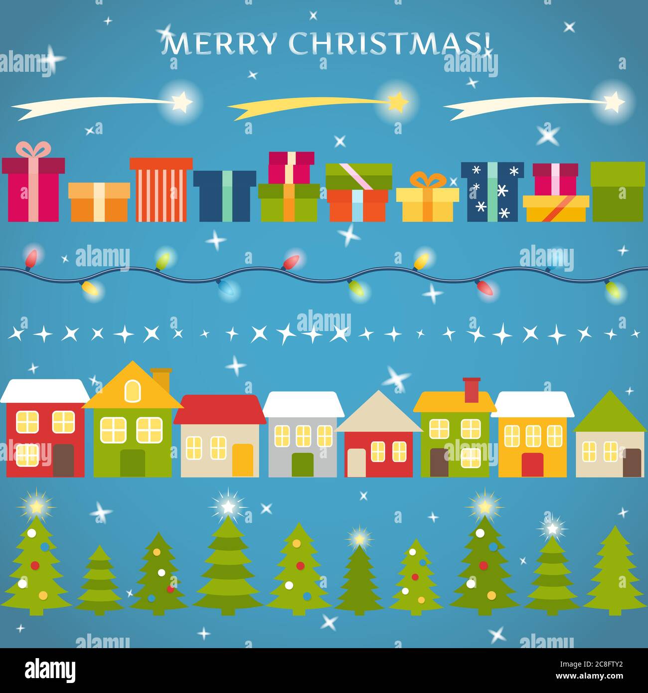 Borders Christmas Dividers Stock Vector Images - Alamy