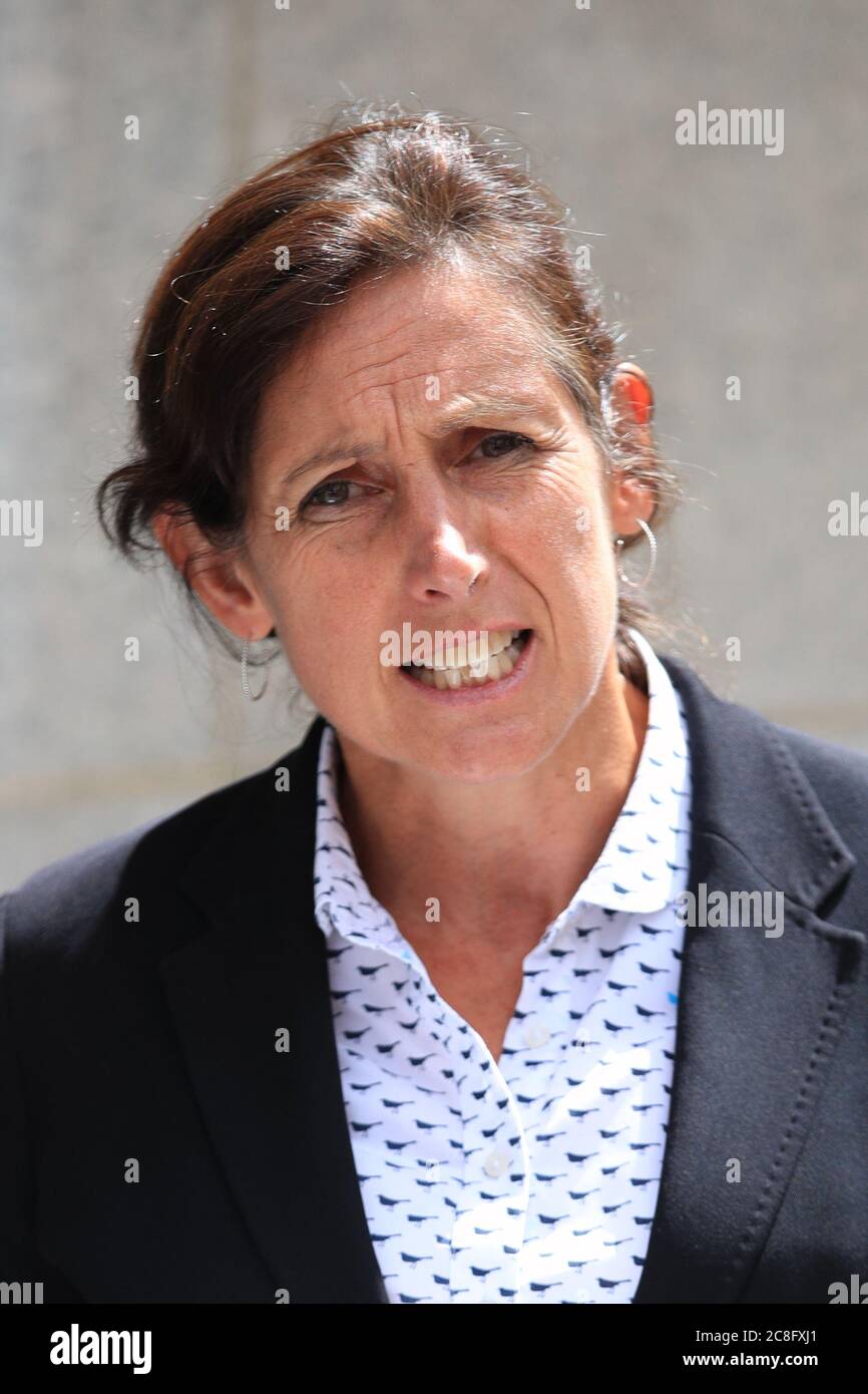 Crown Prosecution Service prosecutor Rebecca Waller speaking to the ...