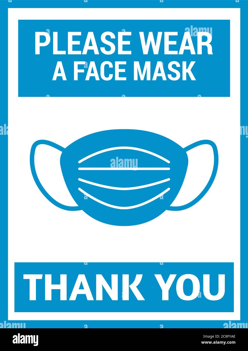 Notice sign face shield hi-res stock photography and images - Alamy