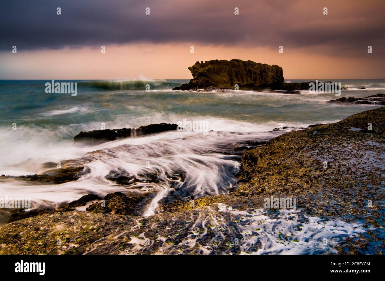 geography / travel, South Africa, Moody morning at Nahoon Point Nature ...
