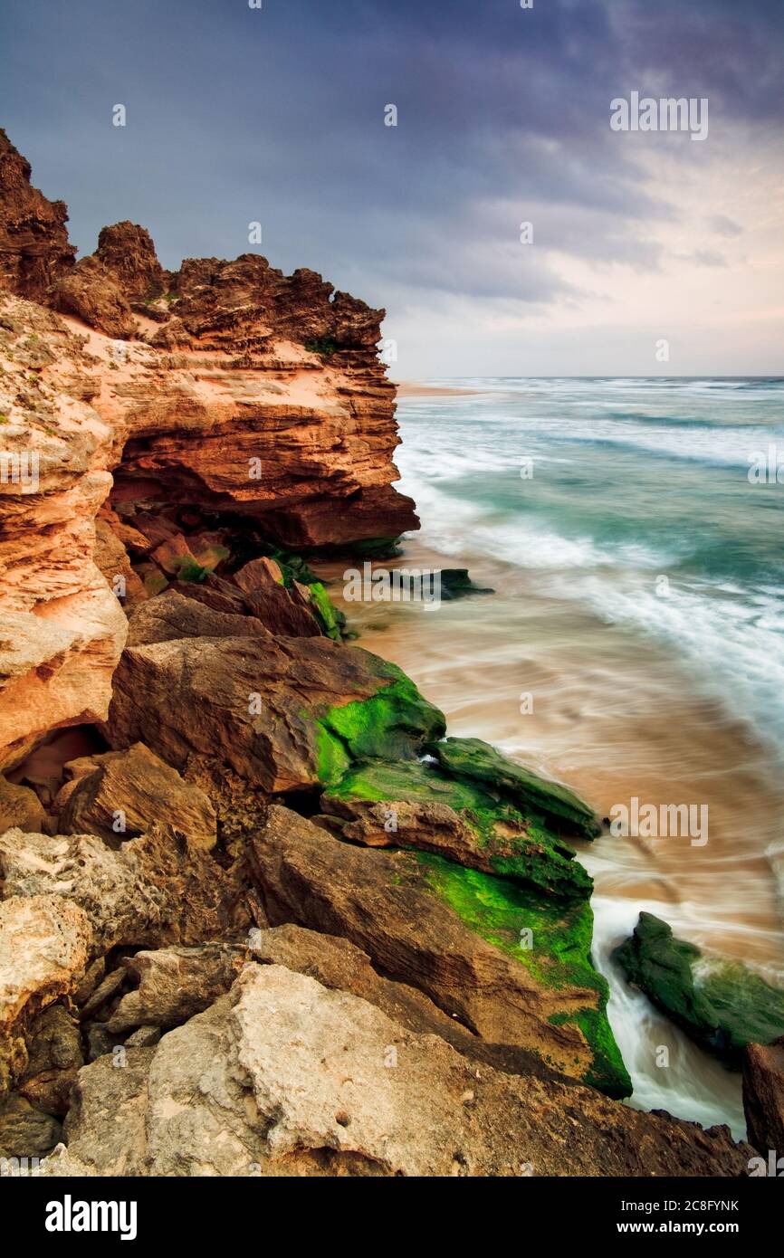 geography / travel, South Africa, The sea slowly erodes the sandstone ...