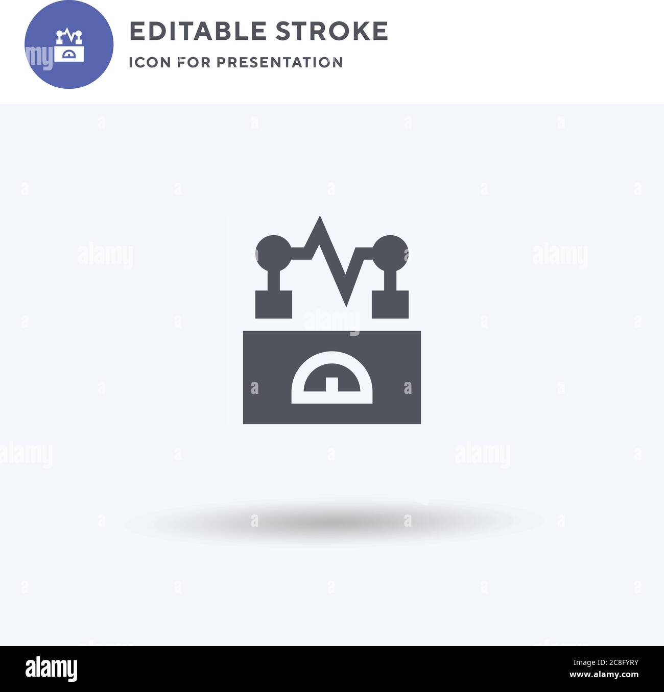 Generator icon vector, filled flat sign, solid pictogram isolated on ...