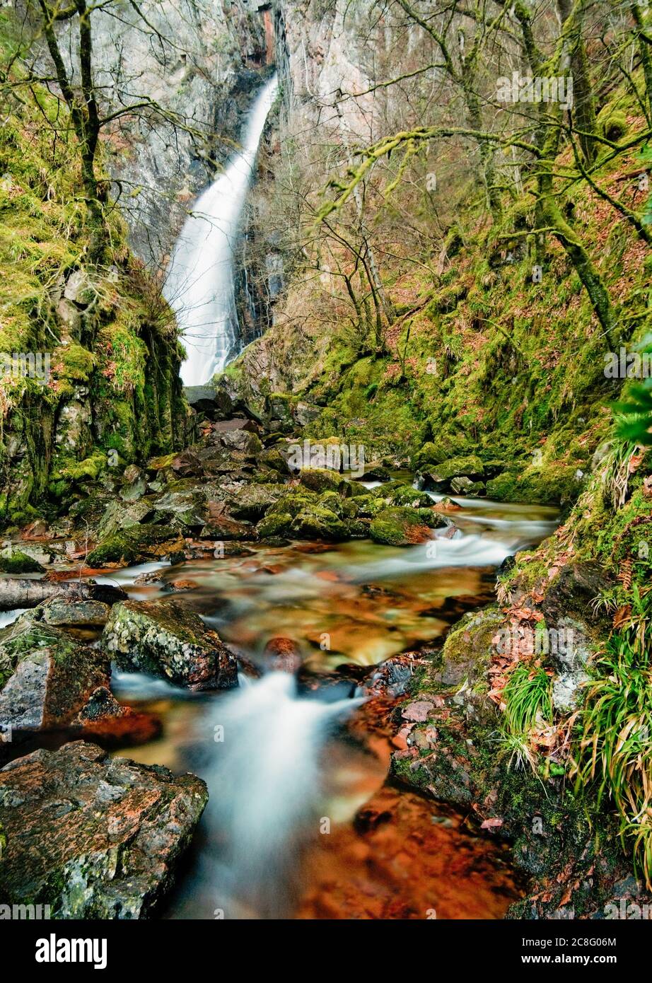 geography / travel, Great Britain, Scotland, A mountain stream meanders ...