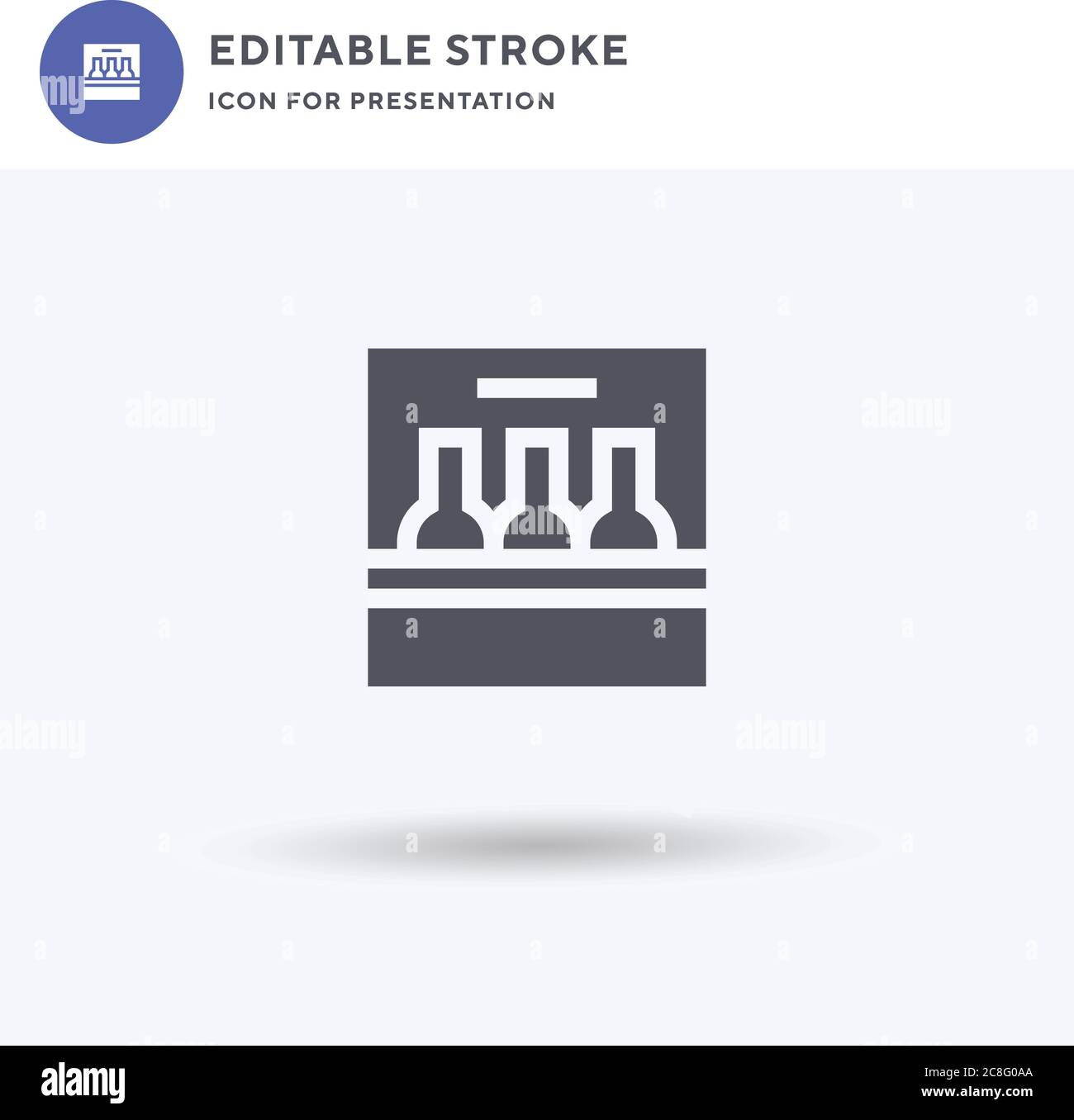 Six Pack icon vector, filled flat sign, solid pictogram isolated on ...