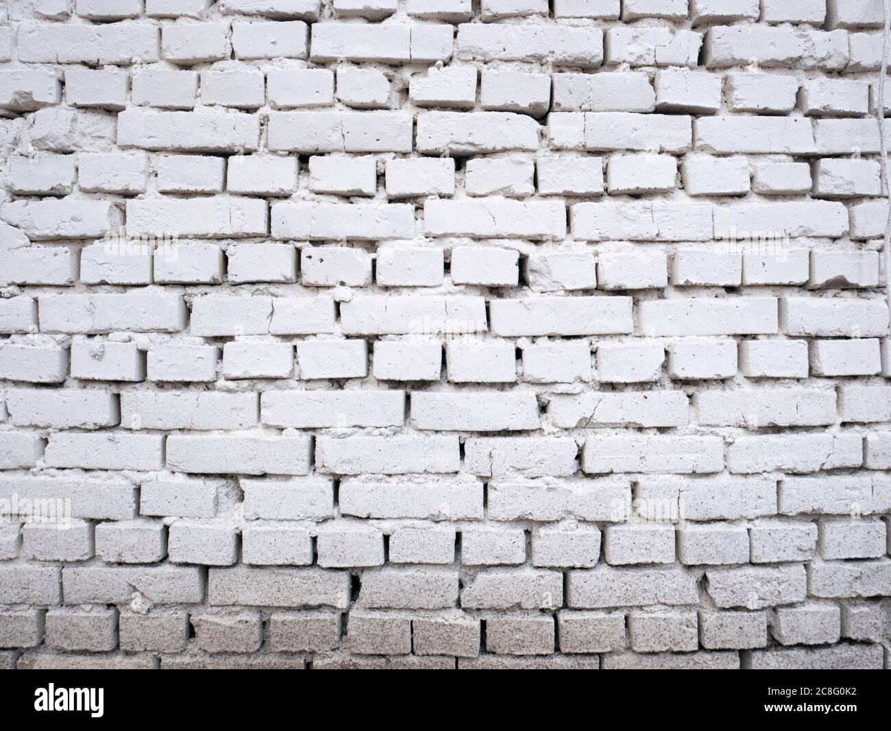 White brick wall background design. Building surface texture. Vintage ...