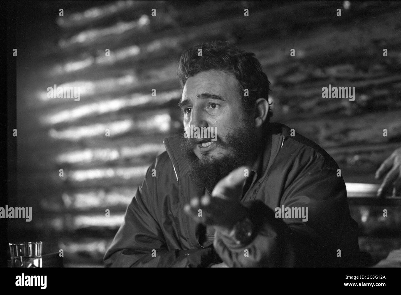 Havana, Kuba. 24th June, 2020. Fidel Castro, in conversation, gesture ...