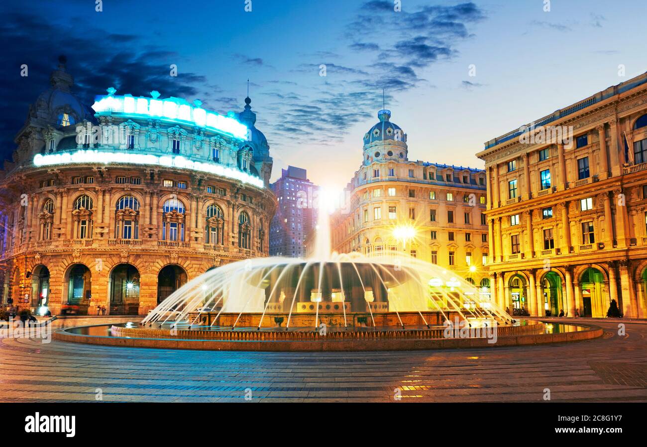 Piazza de ferrari main square genoa italy hi-res stock photography and ...
