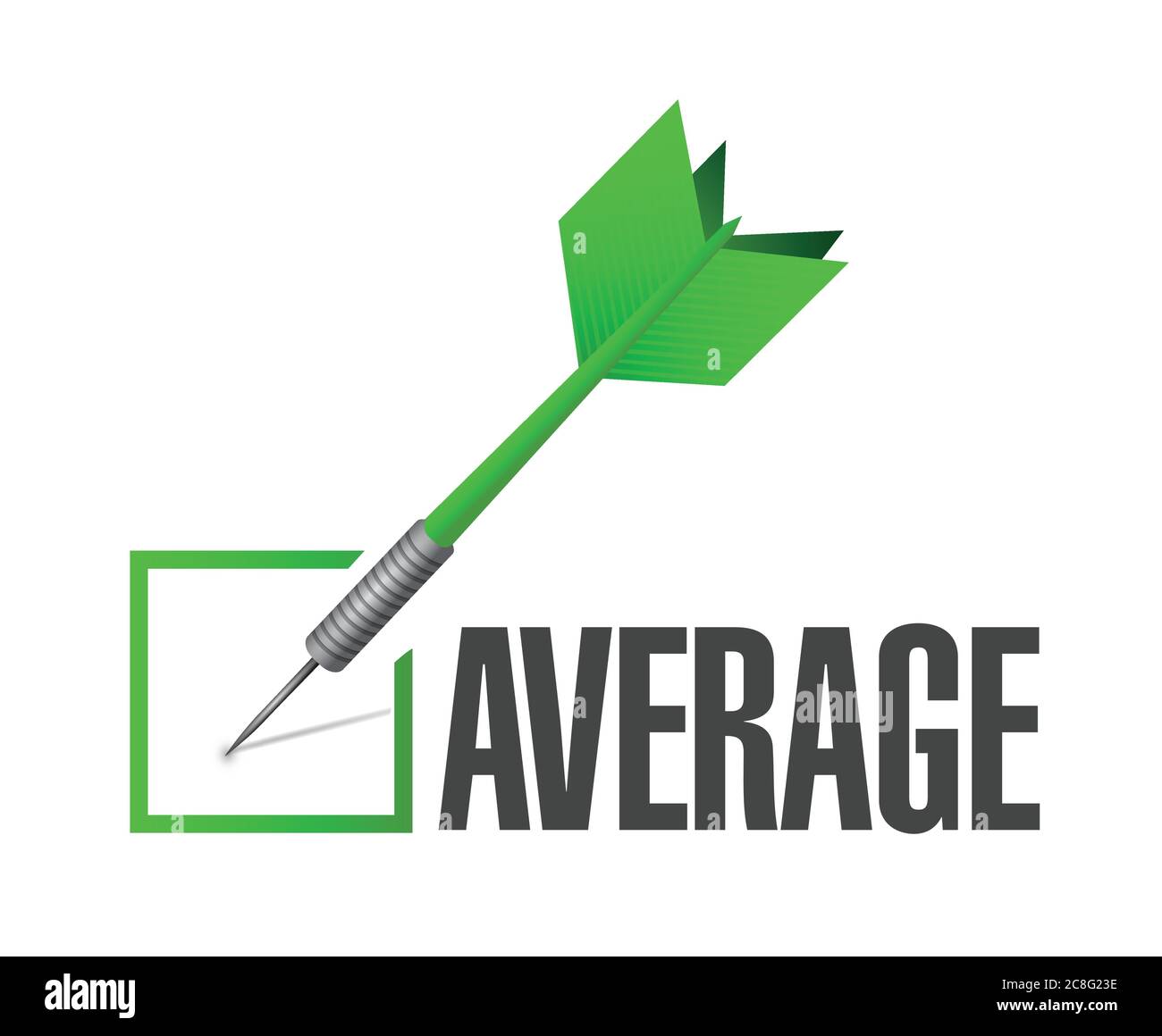 Average dart check mark illustration design over a white background ...